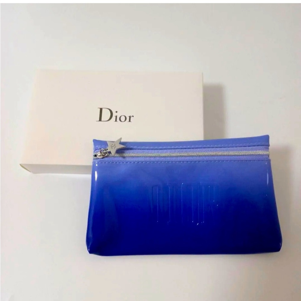 Christian Dior Bag Novelty Gradient Blue Pouch - Gem
